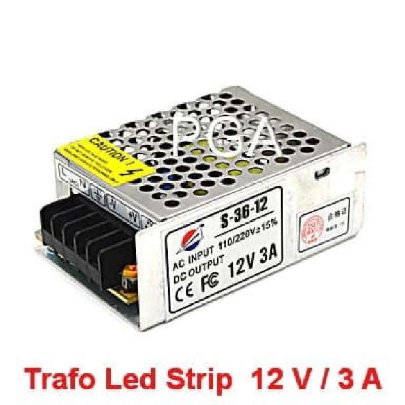 Jual Power Supply Adaptor Switching Trafo LED Strip 12V 3A 12 Volt 3 Ampere di Seller Penjual ...