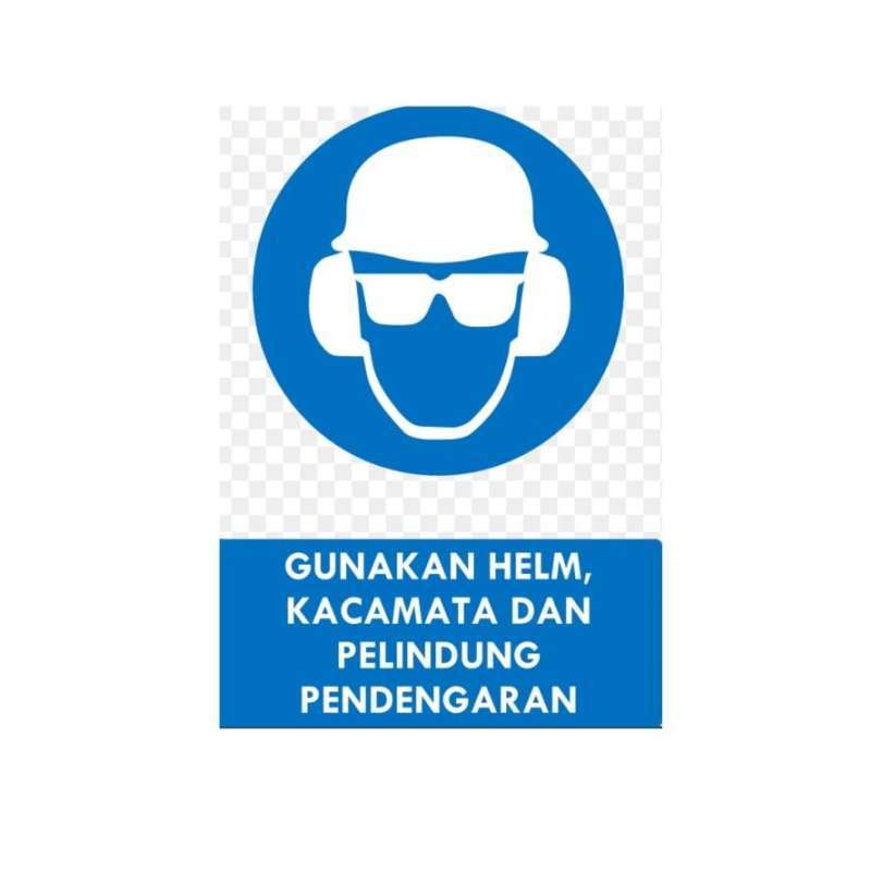 Jual Sign Stiker Gunakan Helm , Kacamata Dan Pelindung Pendengaran ...