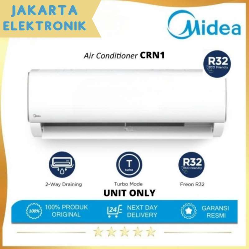 Jual MIDEA AC 1.5PK 12CRN1 AC TURBO COOLING BISA UNIT ONLY / FREE ...