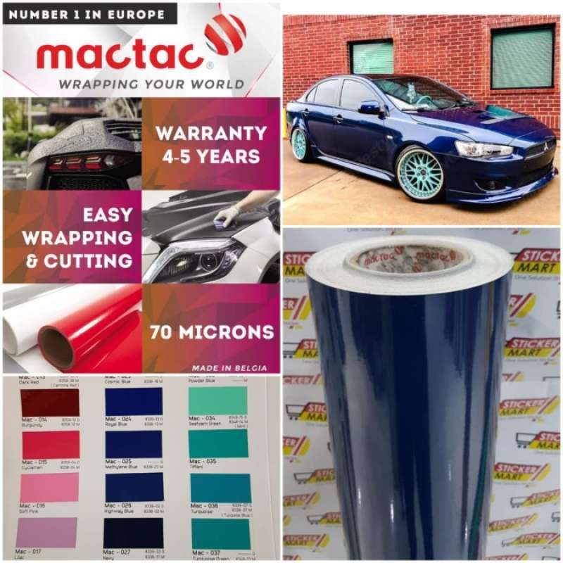 Jual Stiker Mobil Motor Mactac Europe Navy Blue (alt.Oracal 651) di ...