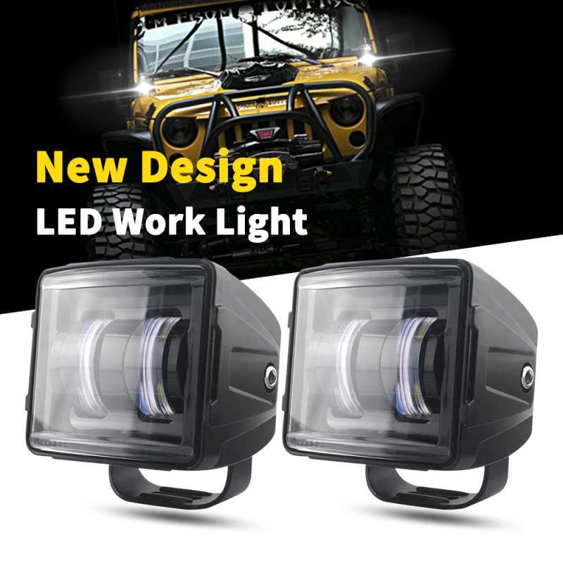 Promo 6D 3 Inch Persegi Mobil Led Lampu Kerja 12V 24V Banjir Beam Off ...