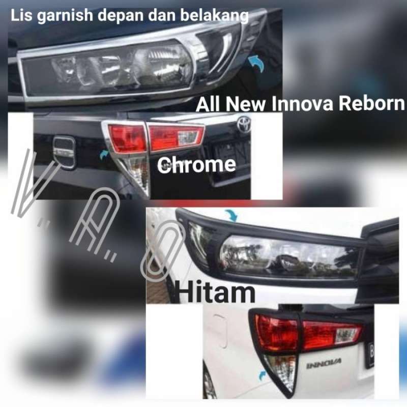 Promo Lis Garnish Depan Dan Belakang All New Innova Reborn Thn 2016 Keatas Diskon 10% Di Seller ...