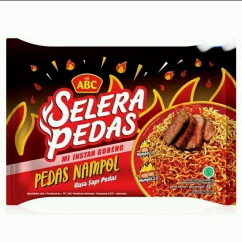 Jual ABC mie goreng pedas nampol 80gr di Seller jco mart - Jati Rahayu ...
