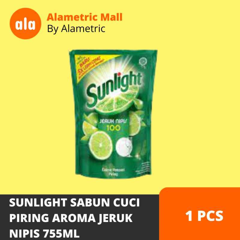 Jual SUNLIGHT Sabun Cuci Piring Jeruk Nipis [755 Ml] - Alametric Mall di Seller Alametric Mall ...