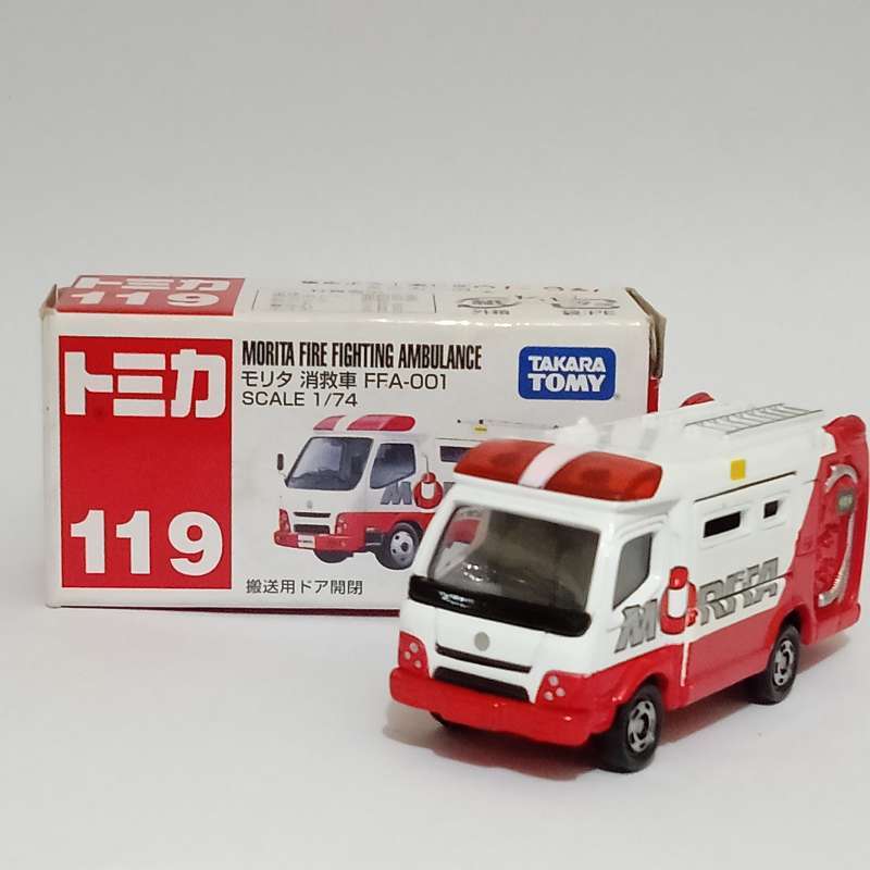 Promo Diecast Mobil Ambulance Tomica No 119 Morita Fire Fighting Ambulance Takara Tomy Mainan ...