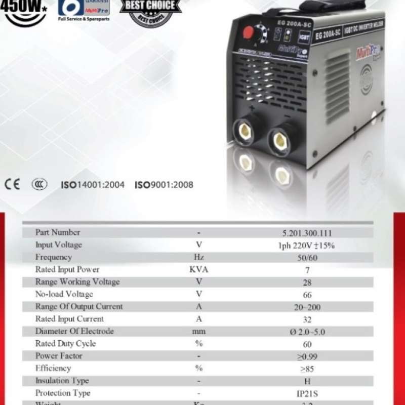 Promo Mesin Las Multi Pro Tipe Eg-200A Sc Mesin Las Inverter Travolas ...