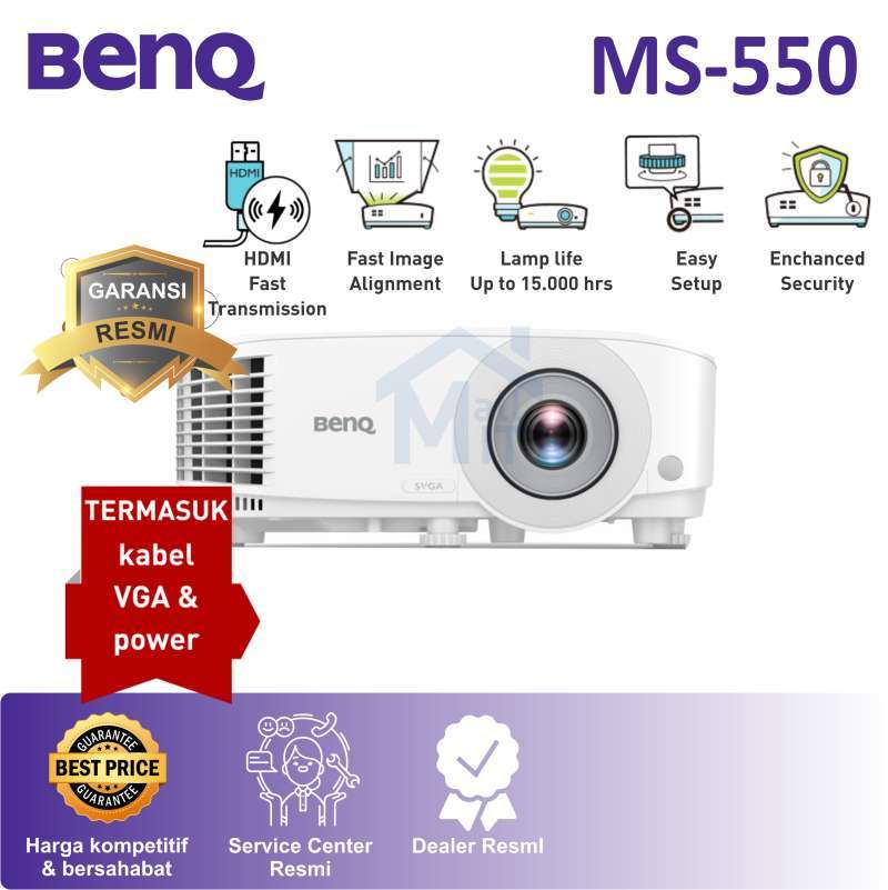 Jual PROYEKTOR BENQ MS-550 BENQ MS550 di Seller Mall IT Medan Official Store - CV. Metro ...