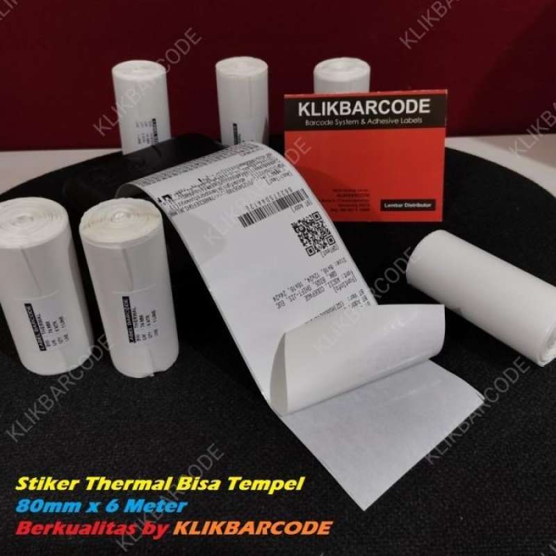 Jual Kertas Thermal Stiker / Label 80Mm X 6Meter -Label Continuous ...