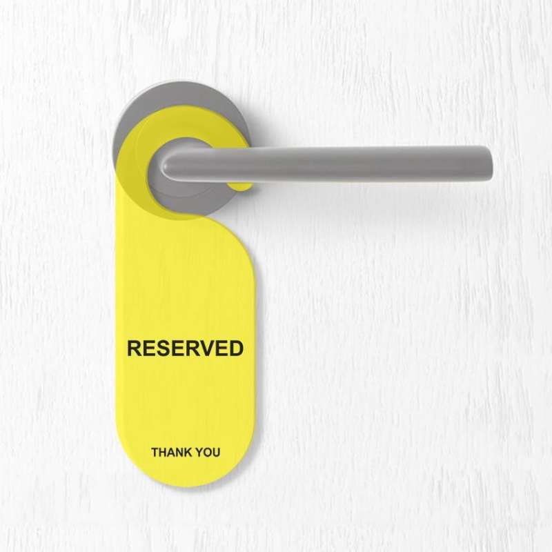 Jual Door Signage Hanging Reserved Room - Sign Office Coworking Di ...