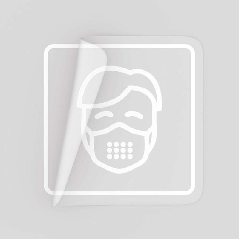Jual Stiker - Wajib Pakai Masker - Use Mask - Sign Sticker - Door ...