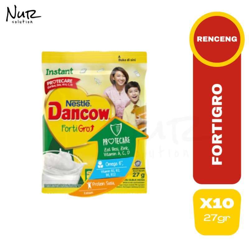 Jual Nestle Dancow Instant FortiGro Susu Bubuk 10x27gr (Renceng) di ...