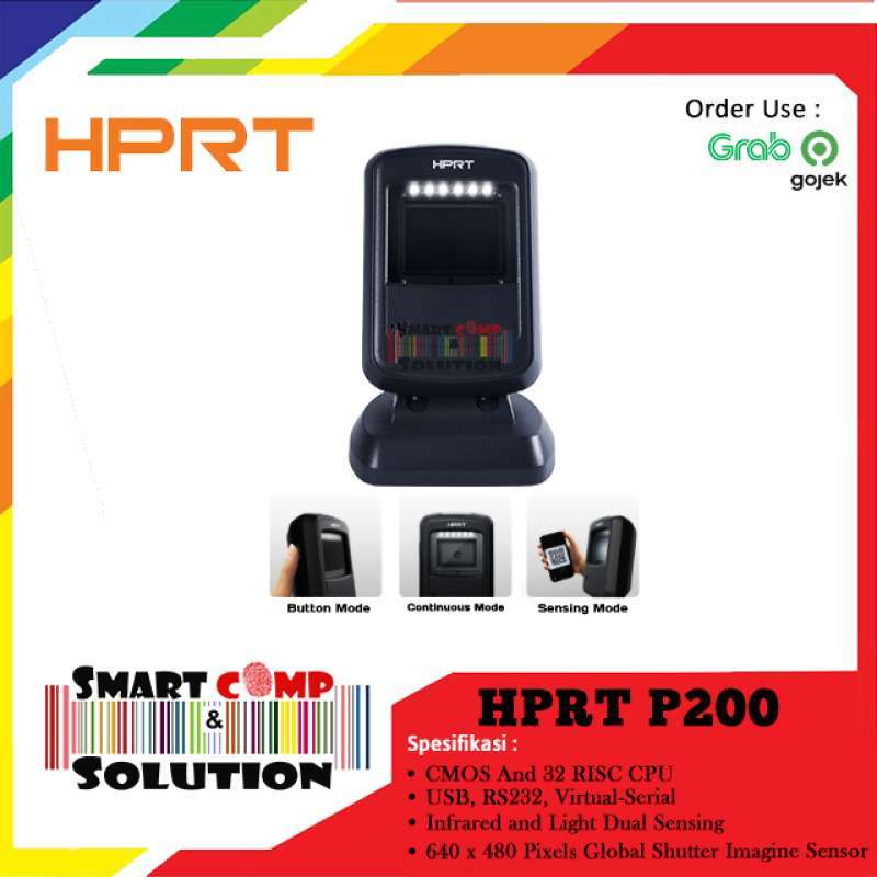 Promo Barcode Scanner Omni HPRT P200 / P-200 USB 2D Reader QRcode ...