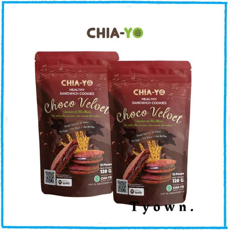 Jual Chiayo Sandwich Cookies Choco Velvet 2 pack di Seller tyown ...