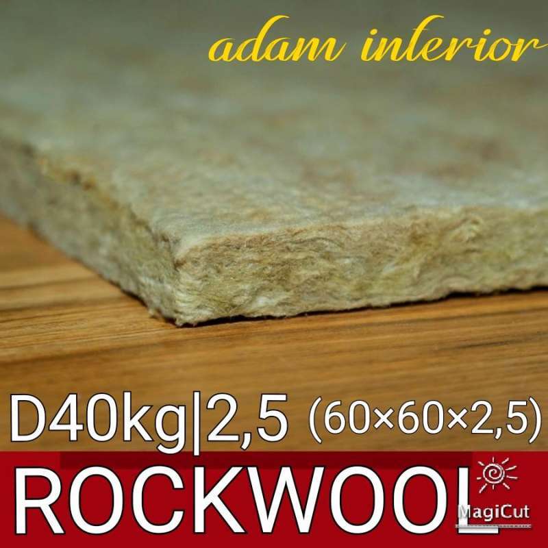 Jual Peredam Suara Ruangan Rockwool D40,2,5 MURAH ukuran 60x60cmx2,5cm ...