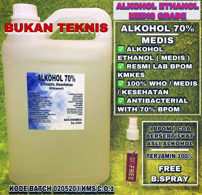 Alkohol 70 Ethanol Lengkap Harga Terbaru Maret 2024 | Blibli