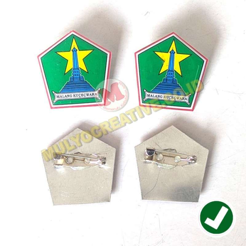 Jual Pin Logo Daerah Pengait Jarum Lencana Pin Lambang Kota Malang Di ...