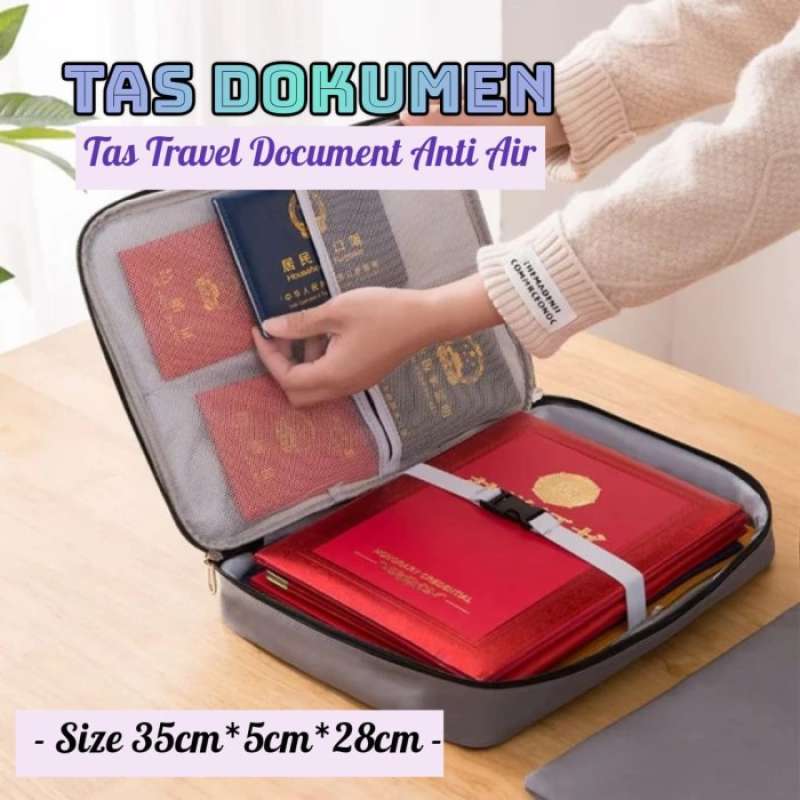 Jual AZ TAS DOKUMEN / TEMPAT PENYIMPANAN FILE TRAVEL DOCUMENT STORAGE ...