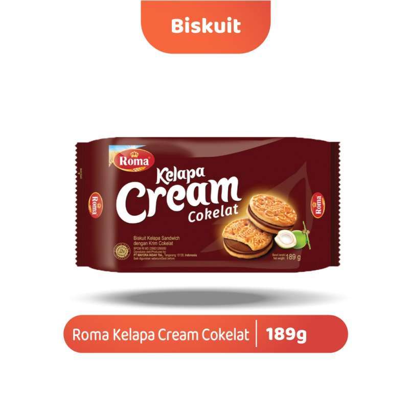 Jual JennToys - KELAPA CREAM COKLAT - Biscuit Mayora Biskuit Roma ...
