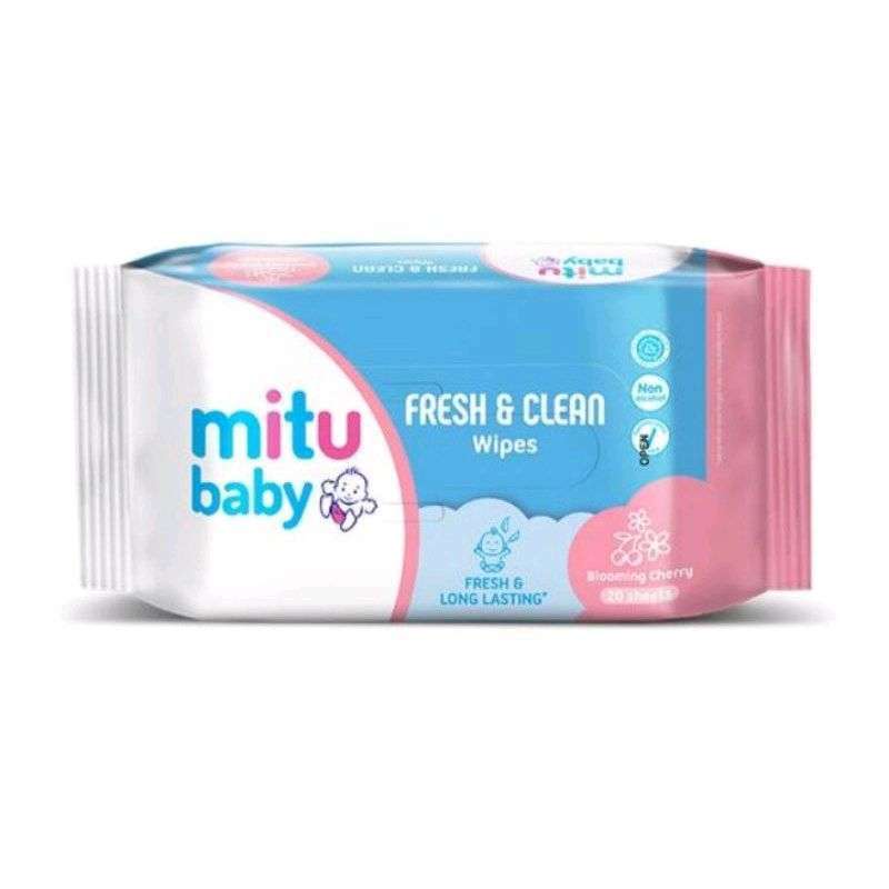Jual Mitu Baby Wipes Pack Fresh & Clean 20'S di Seller KCN Shop Neo ...