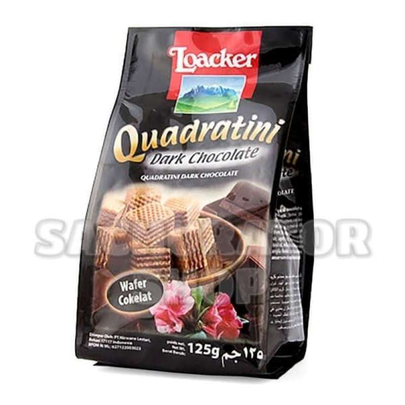 Jual Wafer Loaker Locker Loacker Quadratini Crispy Wafers Dark ...
