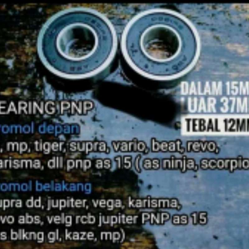 Jual Bearing Klaker Roda Pnp Rossi Rcb Daytona Gp Well As 15 Mm Pnp ...