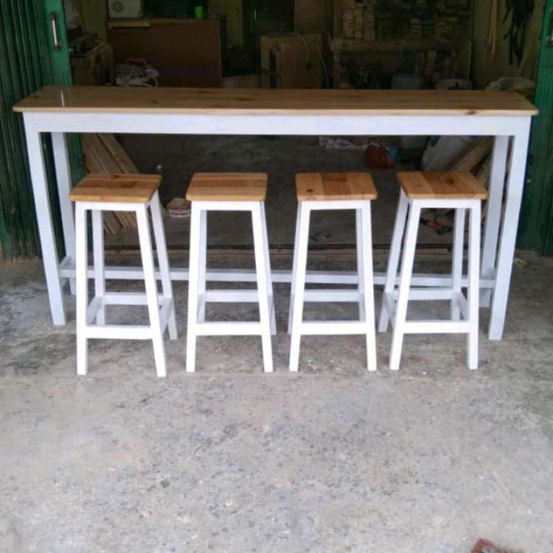 Jual meja makan barr set4 bangku di Seller UD Arman jaya furniture ...