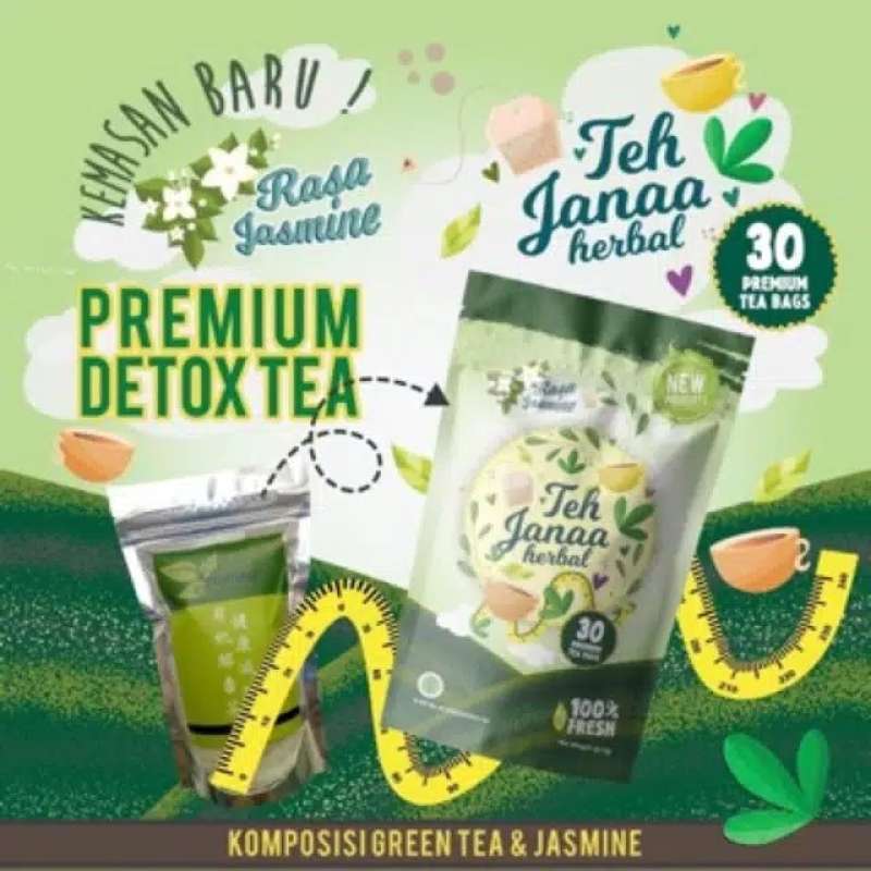 Jual TEH JANAA HERBAL PELANGSING DETOX TUBUH ORIGINAL / TEH JANNA di ...