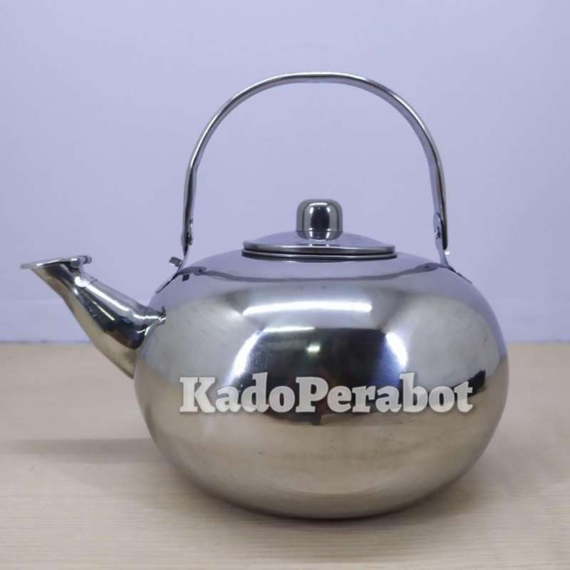 Jual teko stainless bulat 1,8L - teko air full stainles -teko air bulat ...