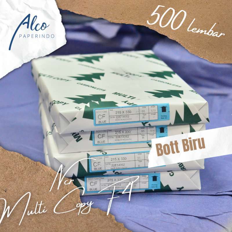 Jual Kertas Ncr F4 Isi 500 Multicopy Carbonless Paper Kertas Nota ...
