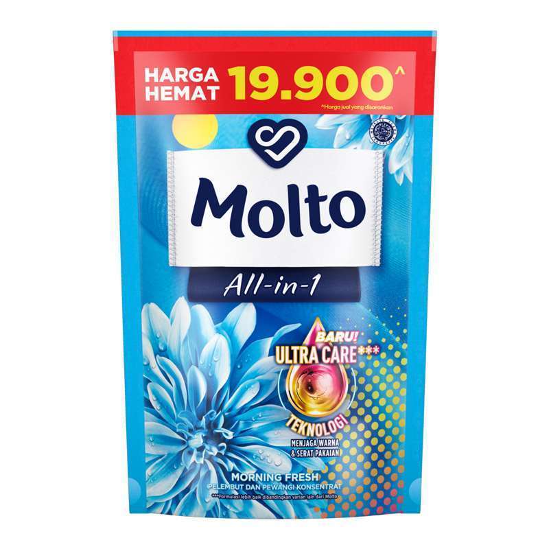 Promo Molto All in One Pelembut & Pewangi Pakaian Morning Fresh 680 ml ...