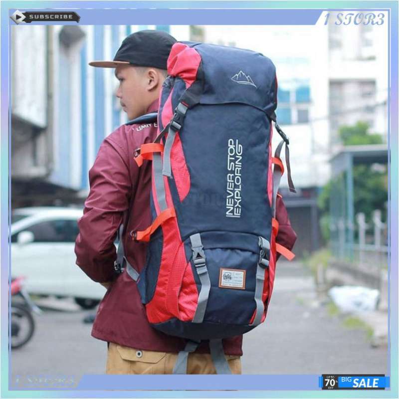 Jual Tas Carrier Pria Hiking Gunung Outdoor 60-70 Liter Adventure Keri di Seller 1-STORE ...