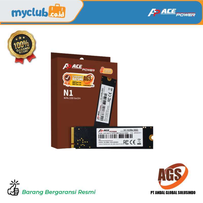 Jual Ace Power SSD M.2 NVME 1024G GEN 3 x 4 1TB di Seller Myclub ...