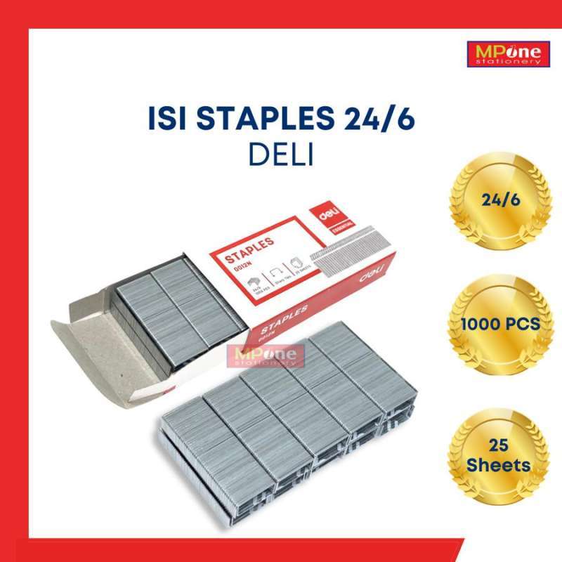 Jual Isi Staples 24/6 / Isi Staples 24/6 Deli / Isi Staples Deli di ...