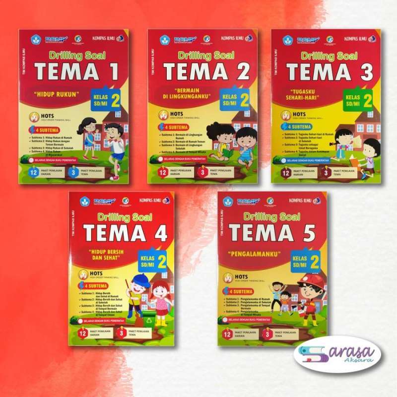 Jual BUKU PELAJARAN SD DRILLING SOAL KELAS 2 SD/MI TEMA 1 2 3 4 5 di Seller Sarasa aksara ...