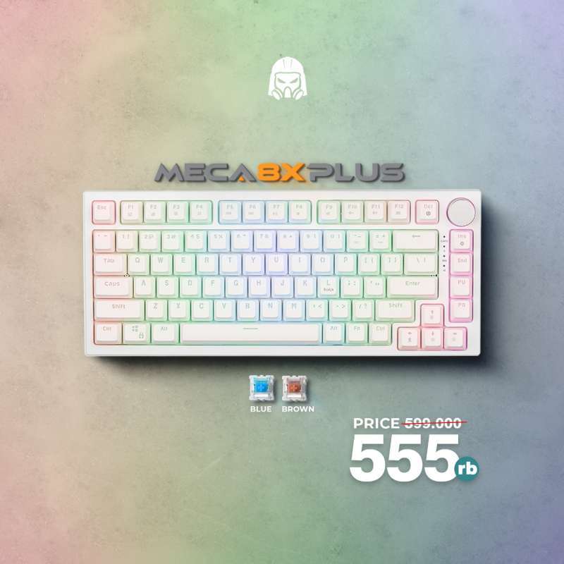 Jual Digital Alliance Keyboard Gaming Meca 8x Plus White 75% Evo-layout ...
