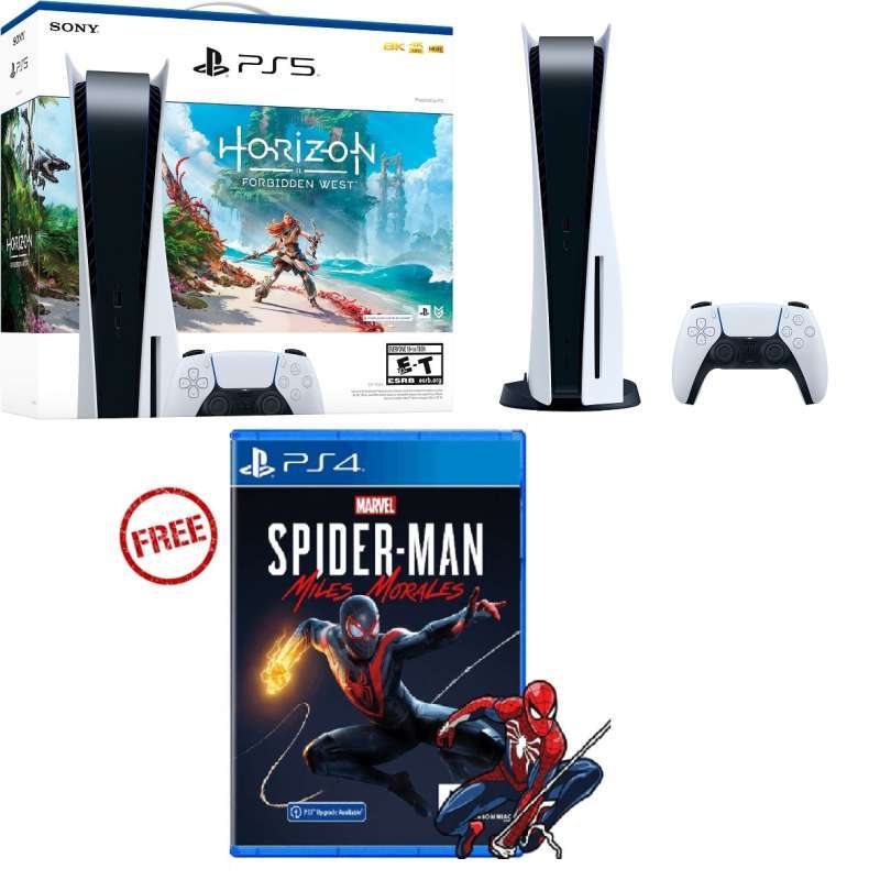 Jual Sony PS5 Horizon Forbidden West (Disc Version) + Free Sony PS4 Spider-man Miles Morales ...