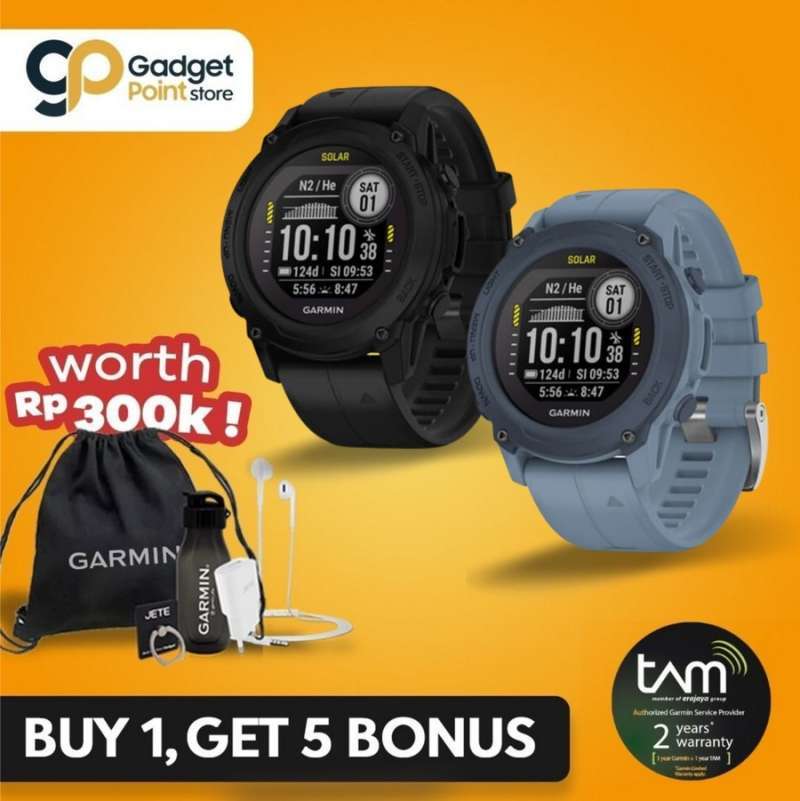Jual Garmin smartwatch Descent G1 Solar Dive Computer Solar Edition ...