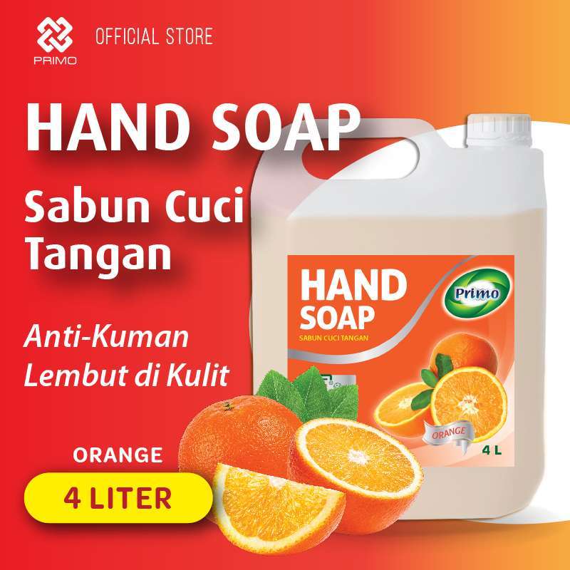 Jual PRIMO Hand Soap Sabun Cuci Tangan Antibacterial Antiseptik 4 L ...