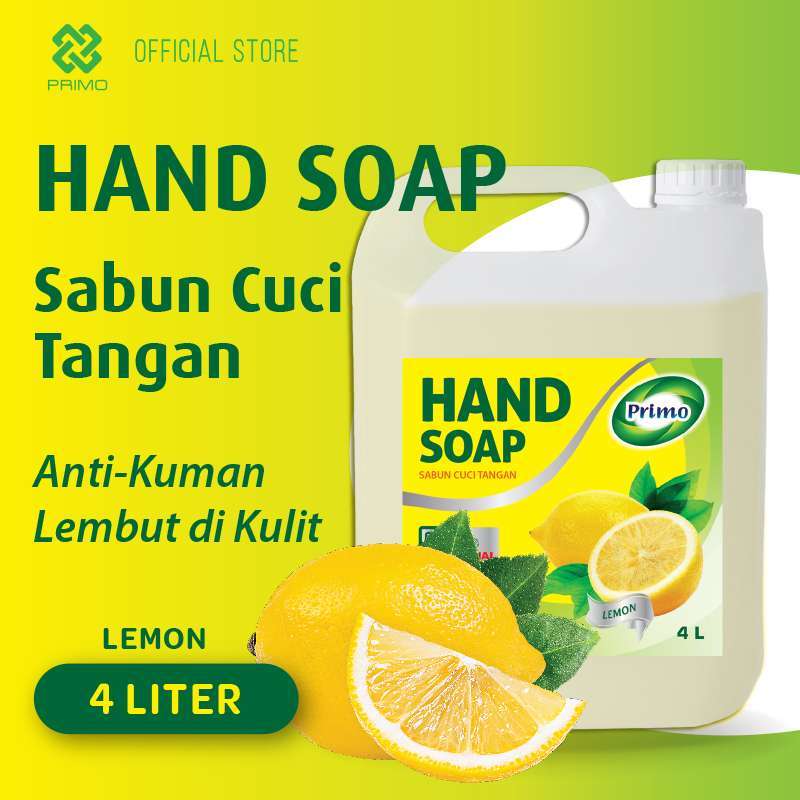Jual PRIMO Hand Soap Sabun Cuci Tangan Antibacterial Antiseptik 4 L ...