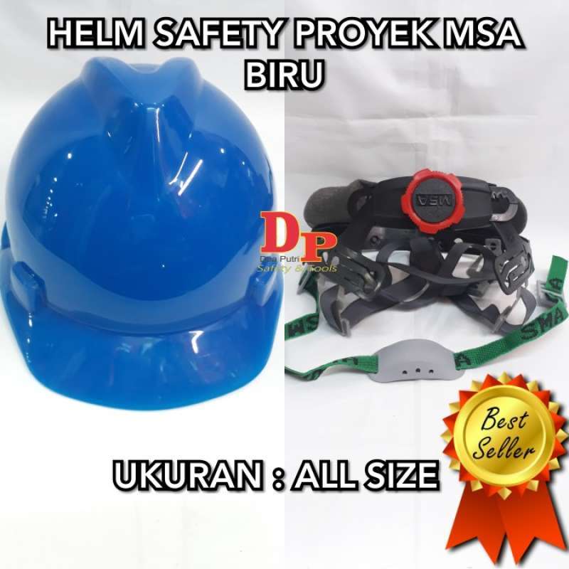Promo HELM SAFETY PROYEK MSA BIRU FASTRACK Diskon 26% di Seller Taylaa ...