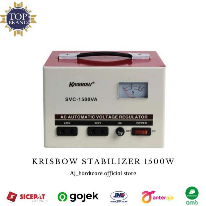 Jual Stabilizer Krisbow Analog 1500 Watt 1.5 KVA di Seller A&J_Hardware ...