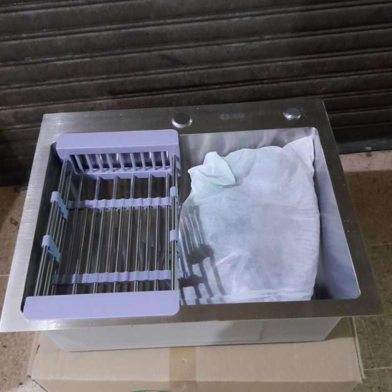 Jual Kitchen Sink 6045 Stainless Sus 304 Paket Kran Lengkap Bcp 6045 ...