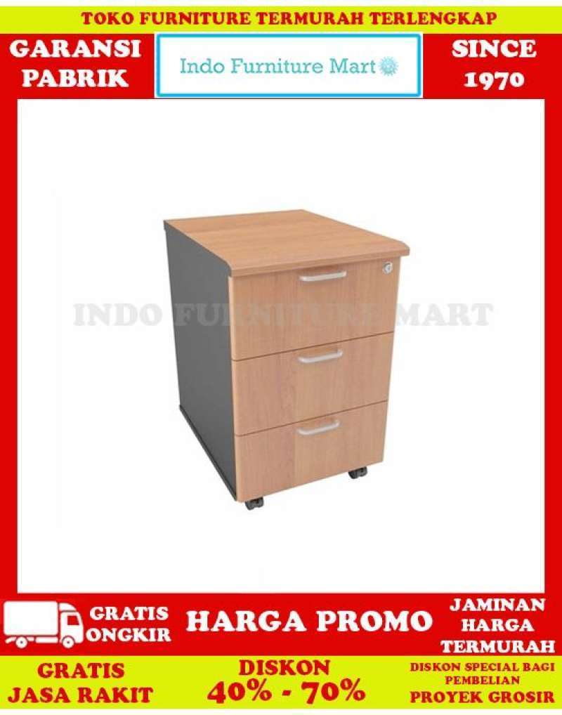 Jual Lemari Arsip Filing Cabinet Kantor Laci Dorong Uno Gold Ump 4155 3 ...