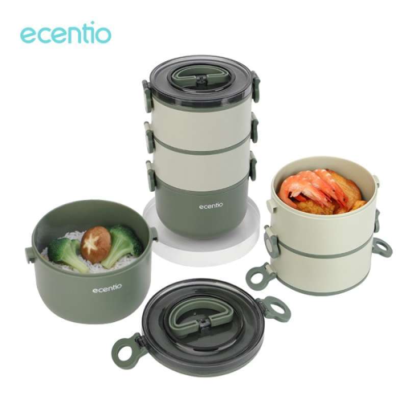 Jual Ecentio 2/3lapisan kotak bento anti bocor2200ml peralatan makan ... Jual Ecentio 2/3lapisan kotak bento anti bocor2200ml peralatan makan ...