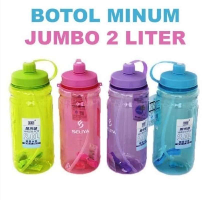 Promo OEM Botol Minum SELIYA JUMBO 2 LT - Tempat Air Minum 2000 Ml ...