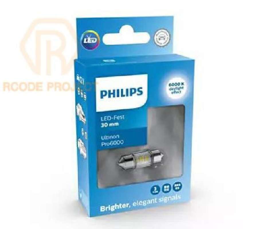 Promo Philips Ultinon Pro6000 LED Festoon 30mm 6000K Lampu Interior ...