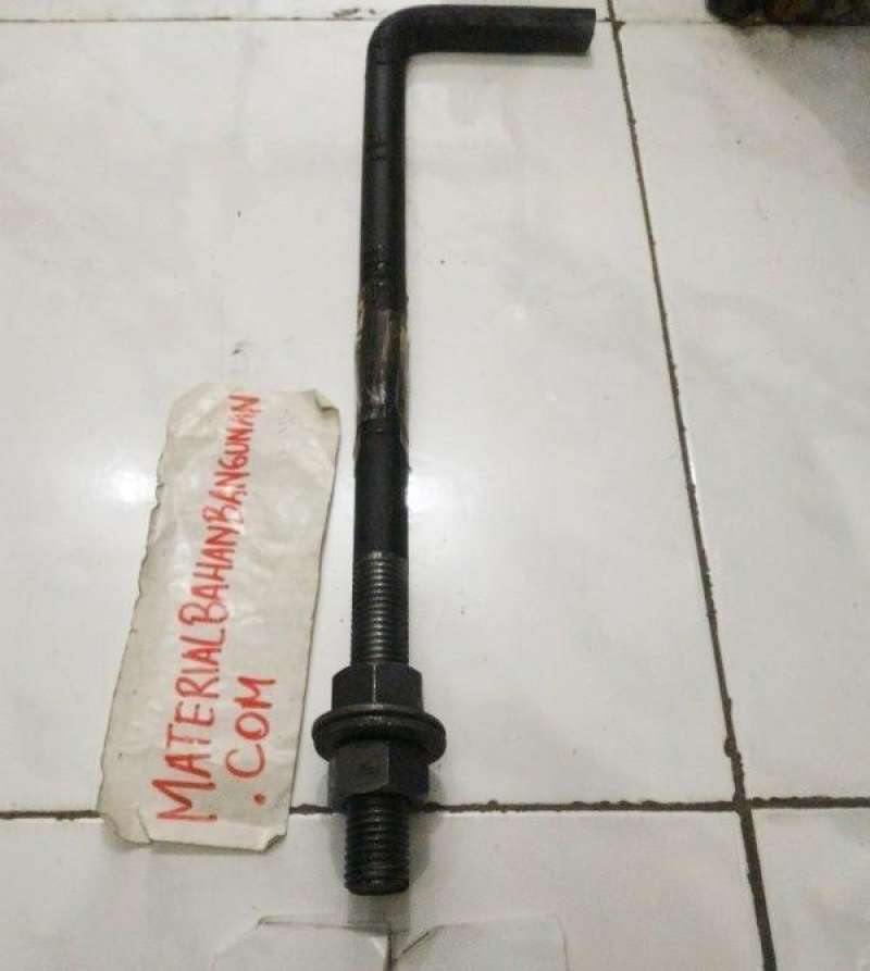 Jual Anchor Bolt L 1 Inch 25 Mm X 500 Mm Baut Angkur Struktur Bangunan ...