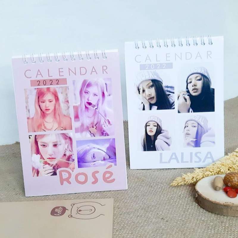 Jual Kalender meja KPOP BLACKPINK LALISA LISA ROSE desk calendar 2022 ...