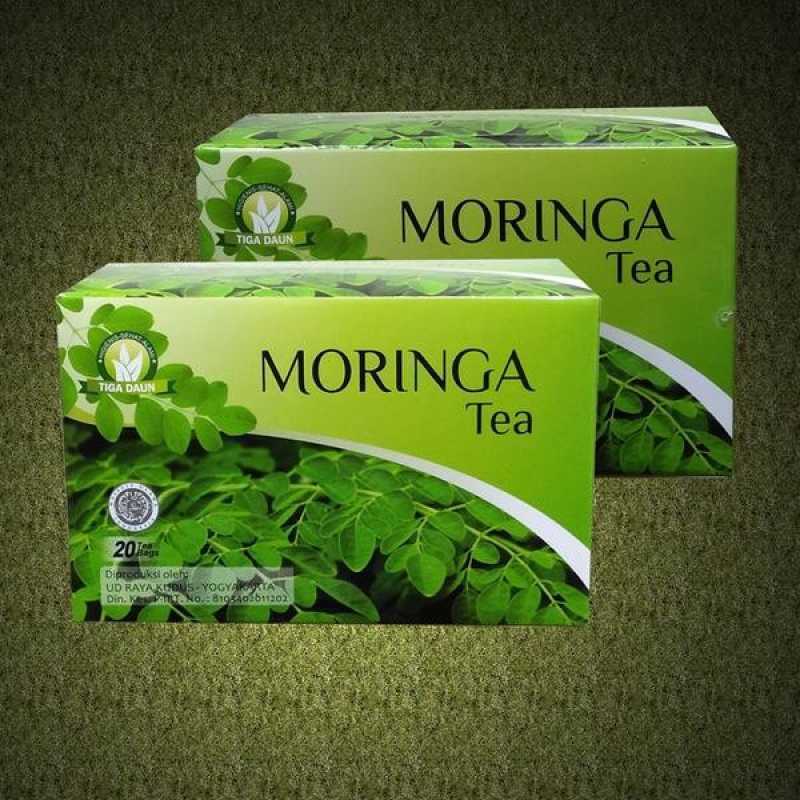 Jual Teh Celup Daun Kelor (moringa Tea) Cap Tiga Daun 20 Sachet Di ...