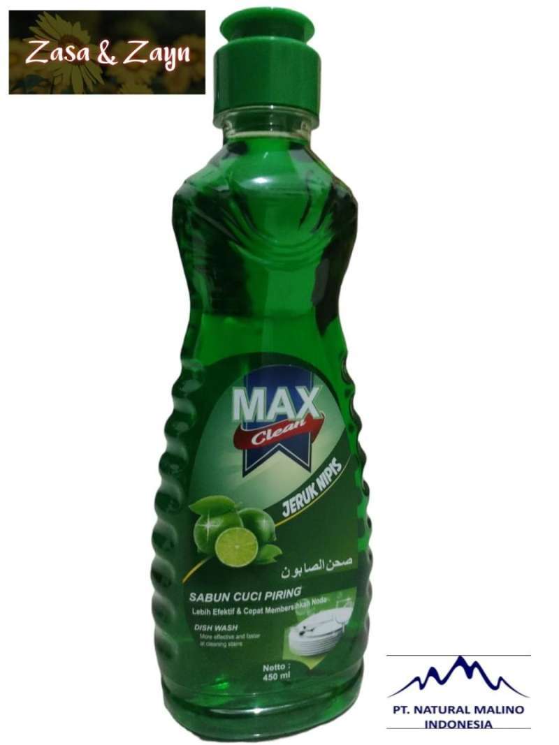 Jual MAX CLEAN Sabun Cuci Piring Bottle 450ml di Seller ZasaStore ...